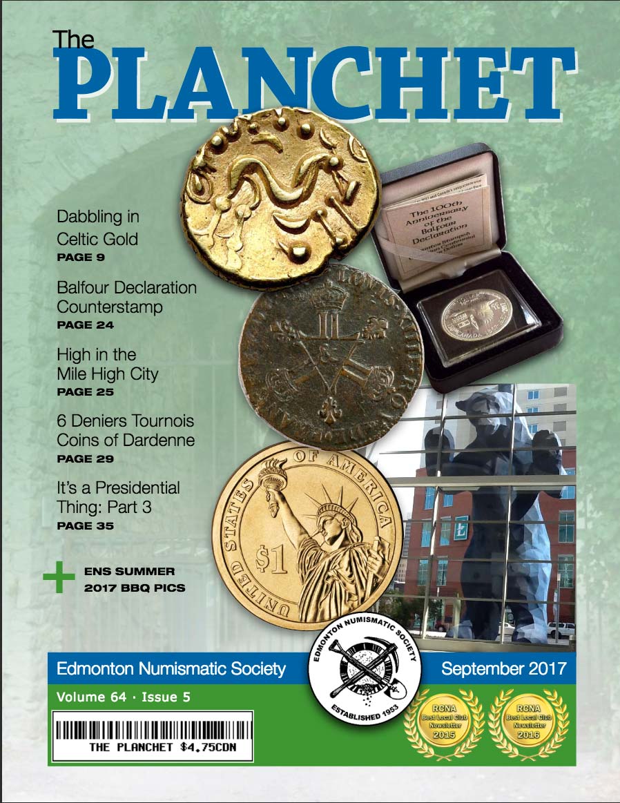 planchet_sep17 - Edmonton Numismatic Society