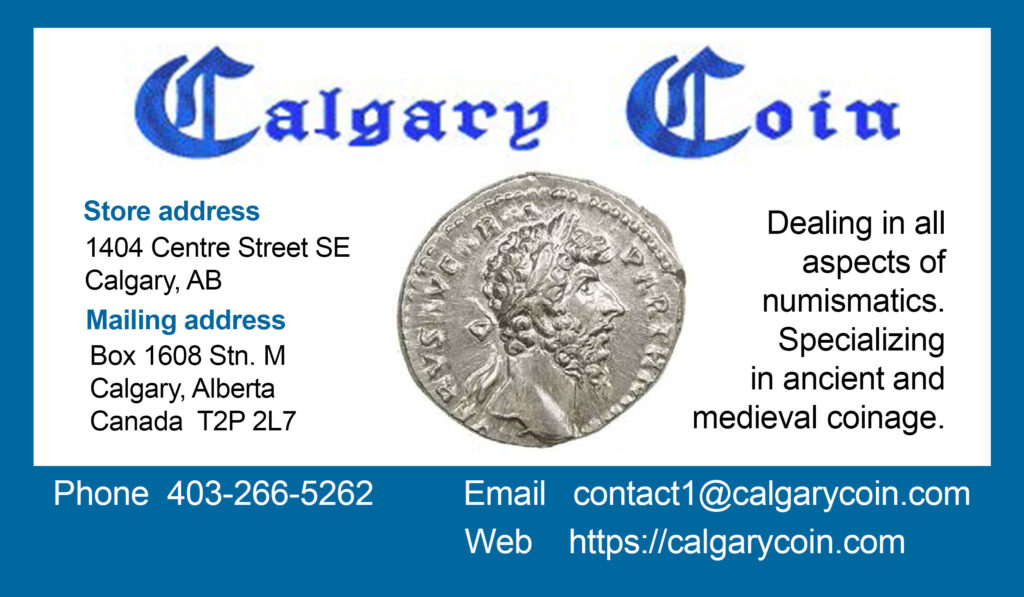Edmonton Numismatic Society - Where history comes alive