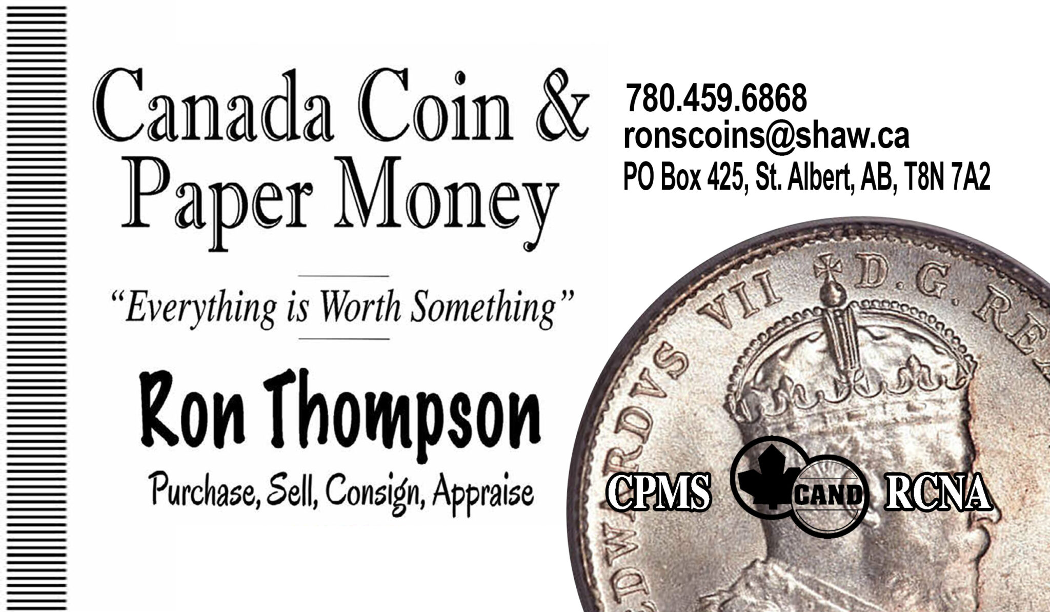 Edmonton Numismatic Society - Where history comes alive