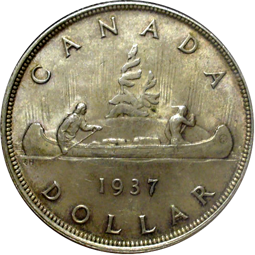 1937-george-vi-dollar_Rev - Edmonton Numismatic Society