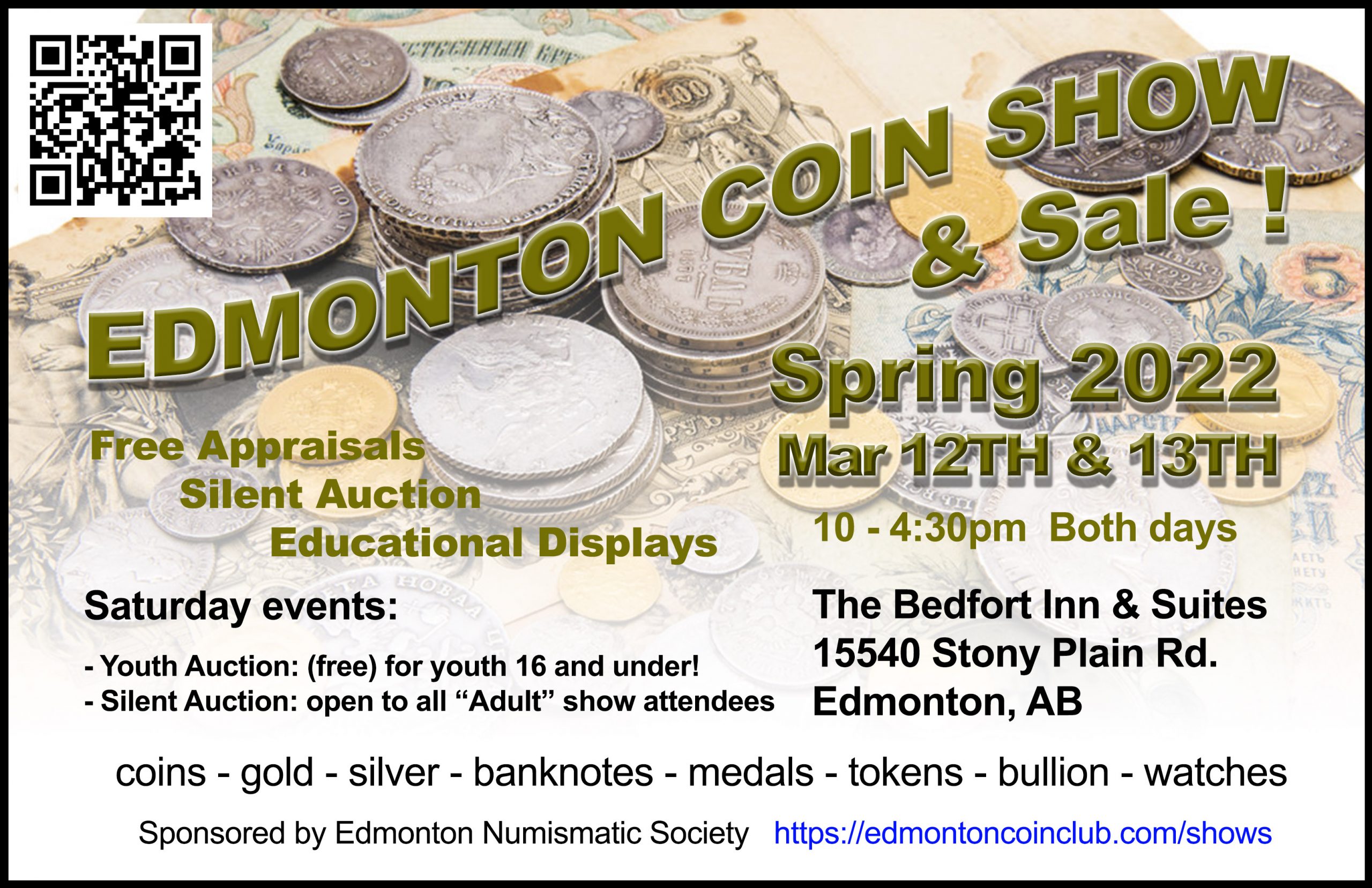 2022 Spring Show - Edmonton Numismatic Society