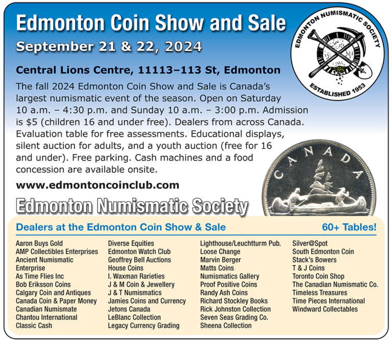 Coin Shows - Edmonton Numismatic Society