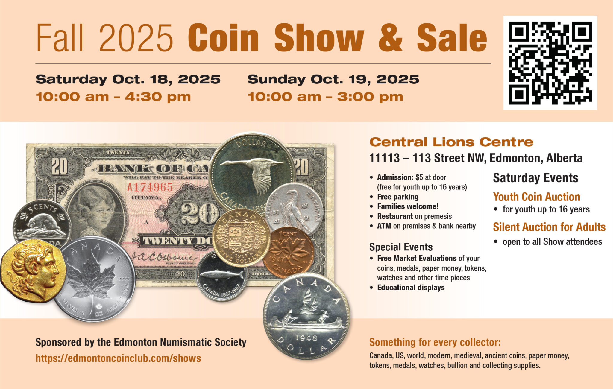 2025 Fall Show - Edmonton Numismatic Society